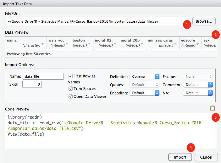 5 Basics - Data types, import and export data | R - Statistics Manual